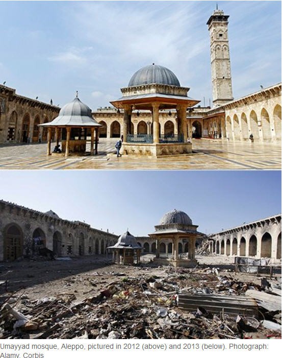 In picture: Syria, before and after war