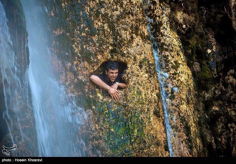 See stunning photos of Margoon or snake like waterfall in Iran