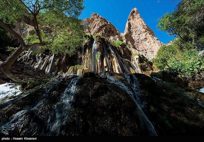 See stunning photos of Margoon or snake like waterfall in Iran
