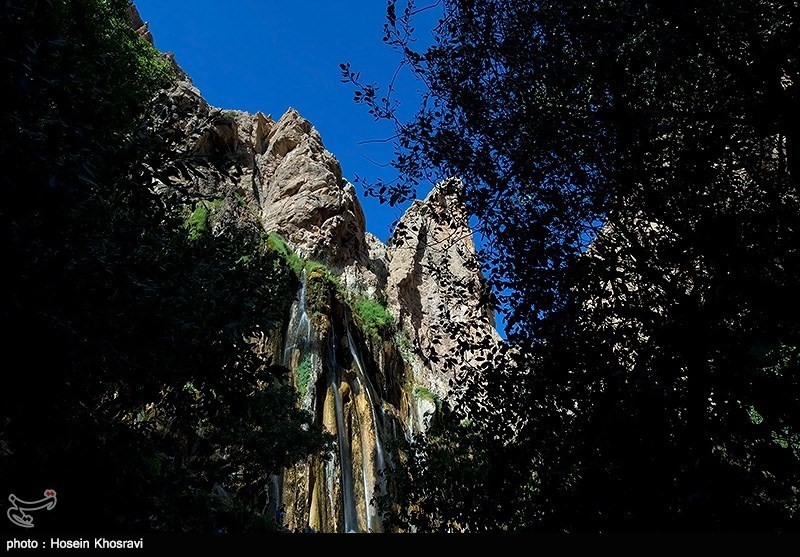 See stunning photos of Margoon or snake like waterfall in Iran